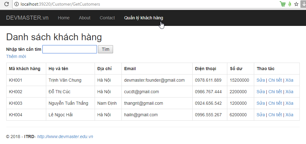 Lab 04 Model In Aspnet Mvc 5 Bài 42 Devmaster